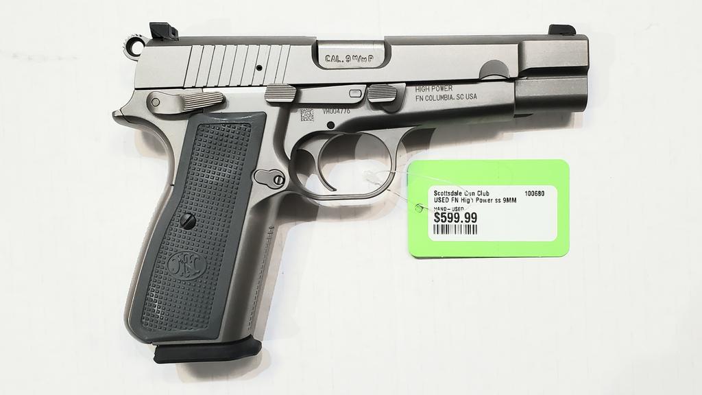 Fn America Used Fn High Power Ss 9mm | Scottsdale Gun Club